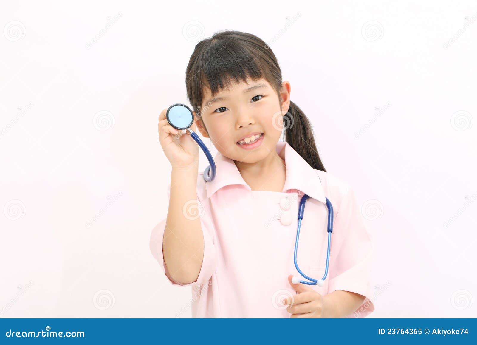 A little girl nurse stock image. Image of friendly, holding - 23764365