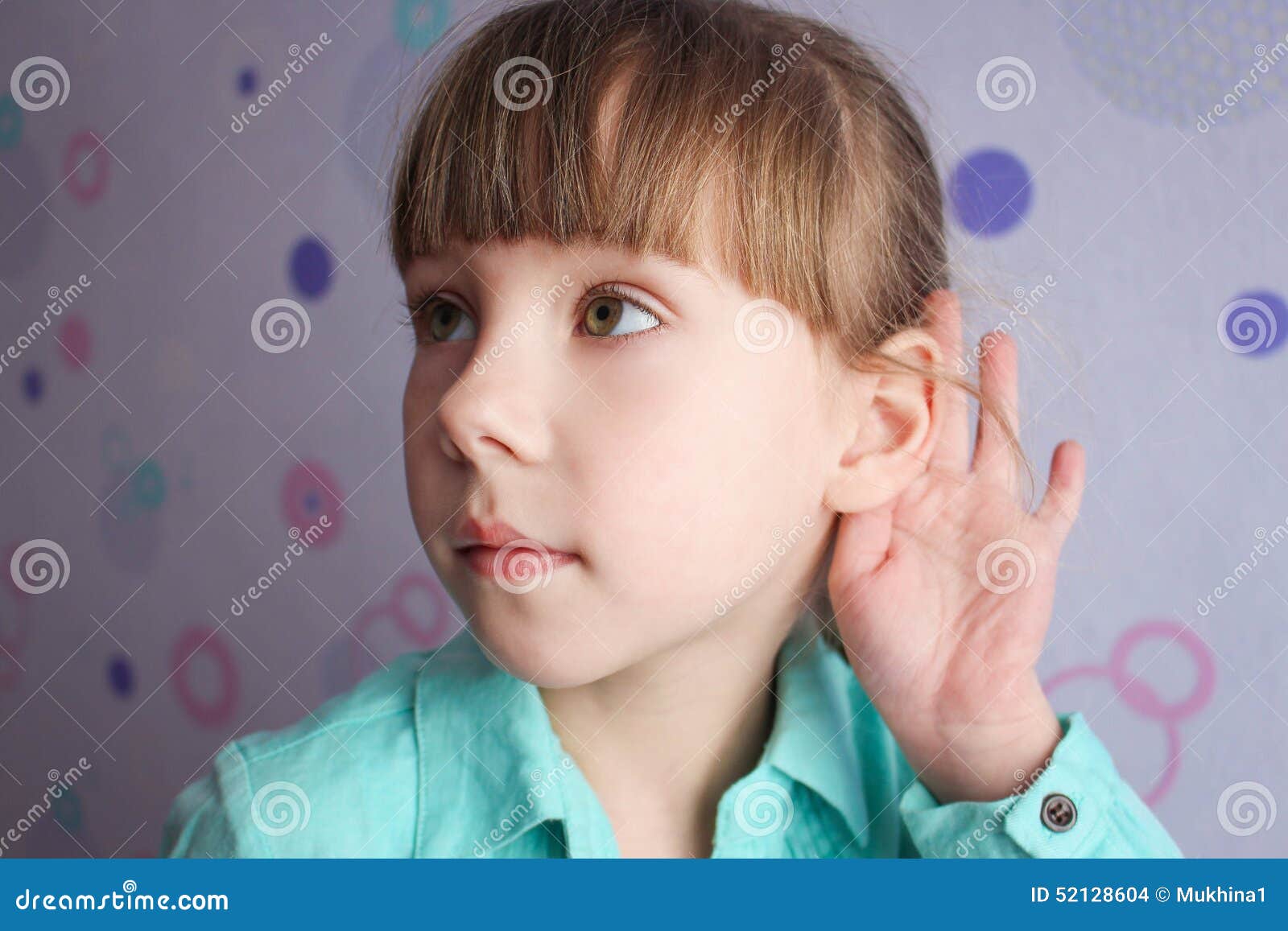 Little Girl Overhears a Strange Conversation Stock Photo - Image of ...