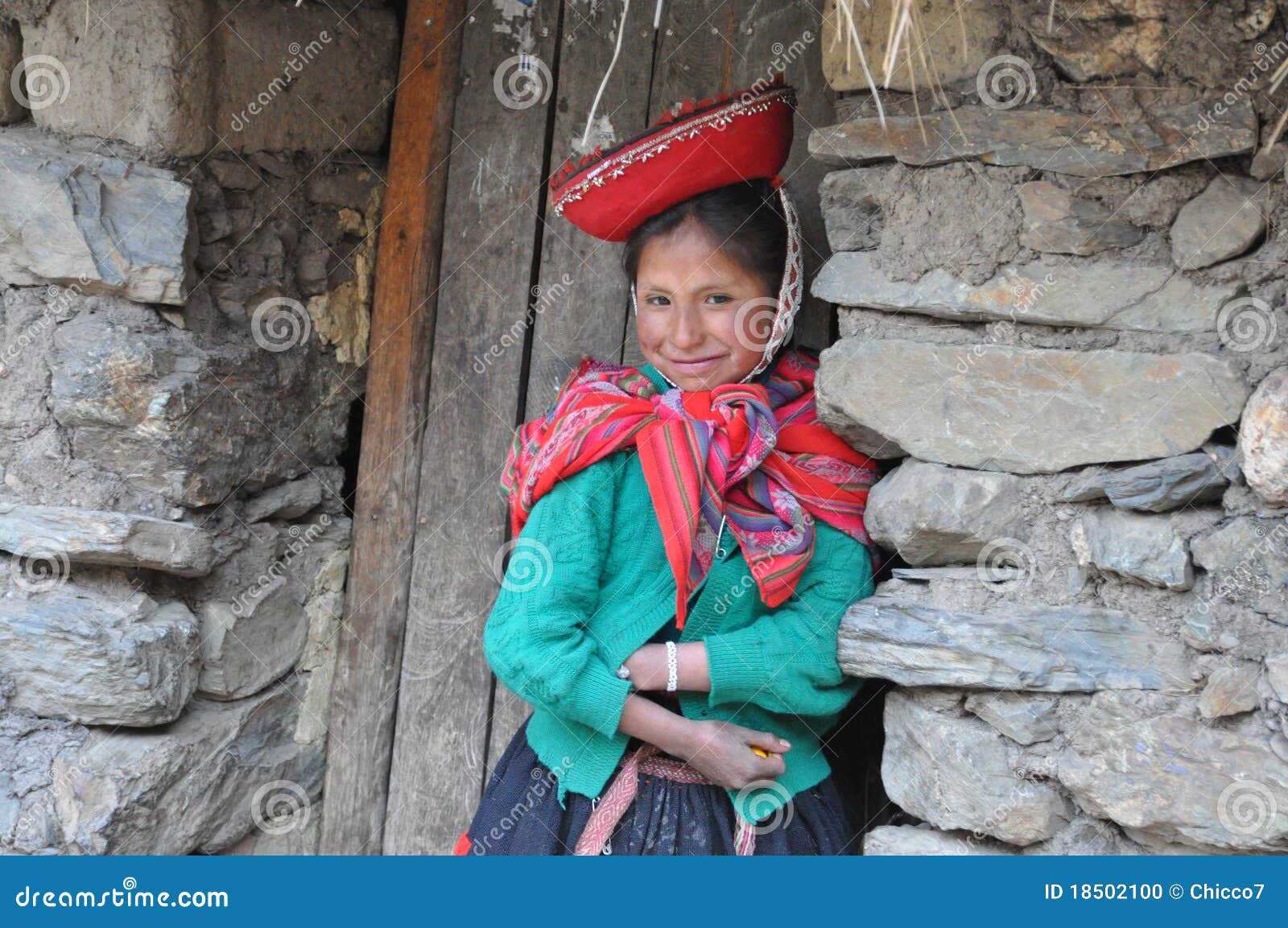 Little girl from Peru editorial image. Image of culture - 18502100