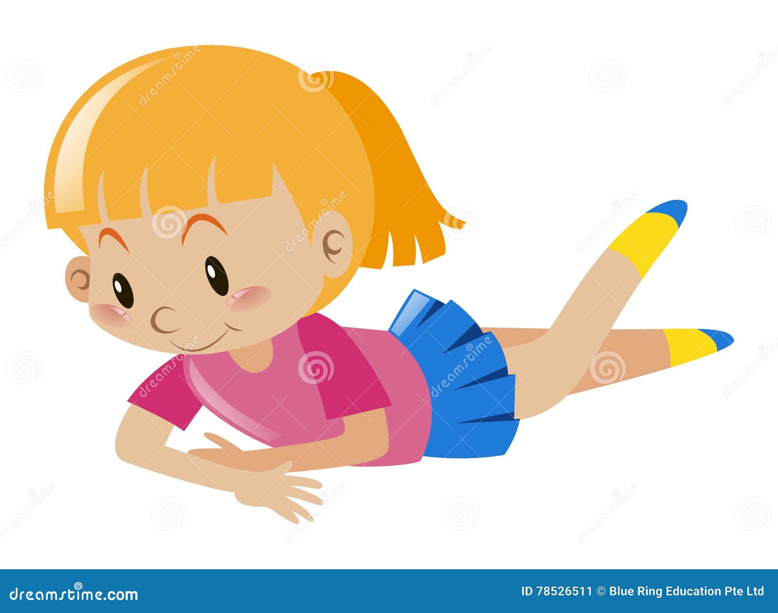 Boy And Girl Looking Up And Waving Vector Cartoon | CartoonDealer.com ...
