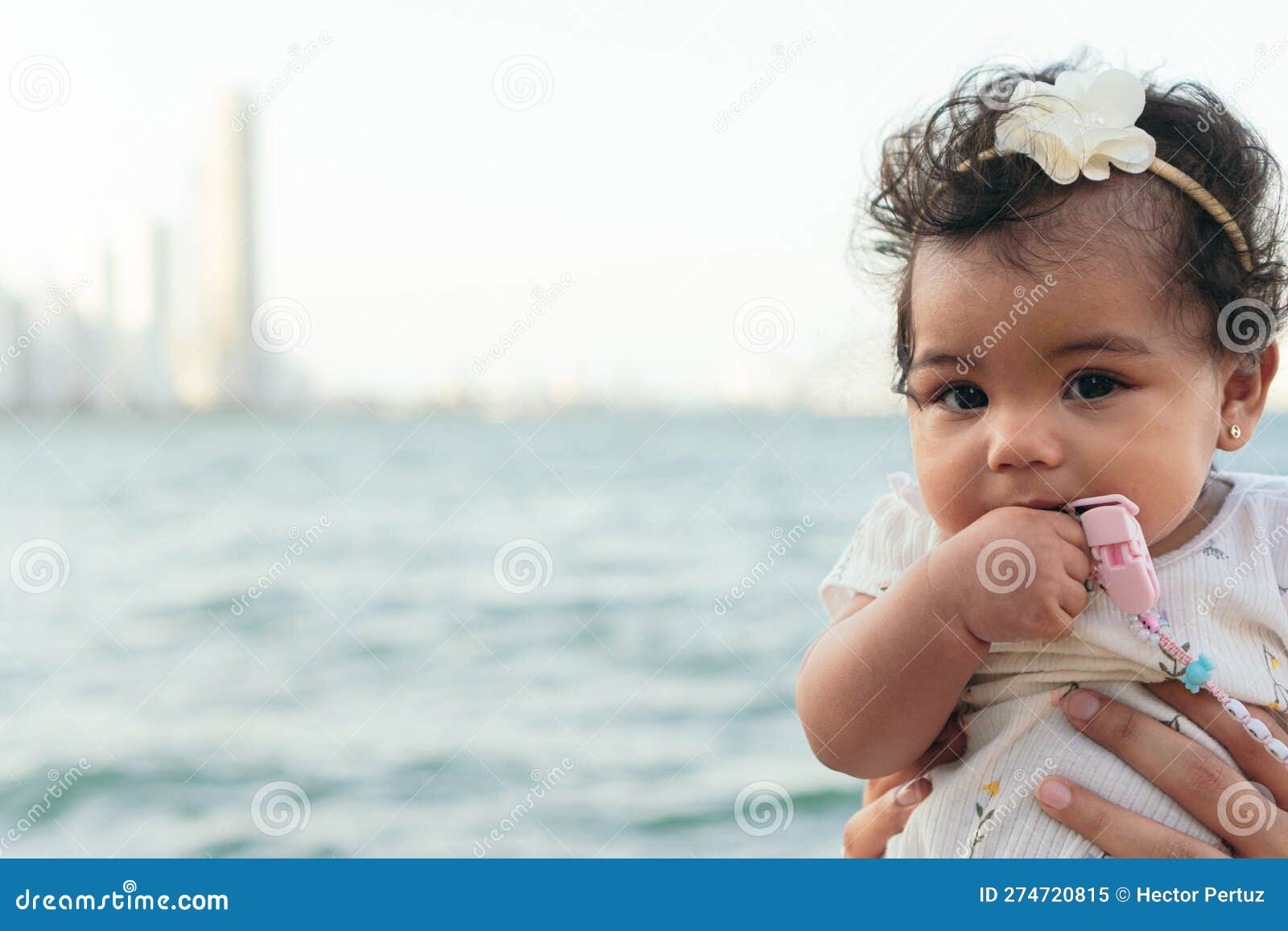 Little Girl Playing with a Pacifier Stock Image - Image of love, game ...