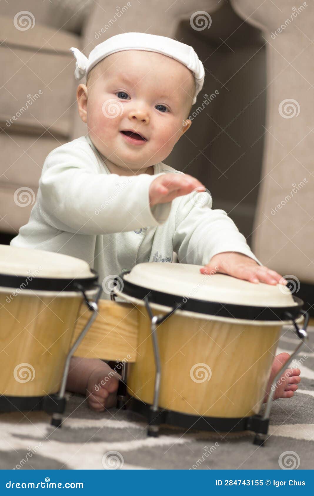 A Little Girl Plays the Drum Stock Image - Image of baby, toddler ... A Little Girl Plays the Drum Stock Image - Image of baby, toddler ...