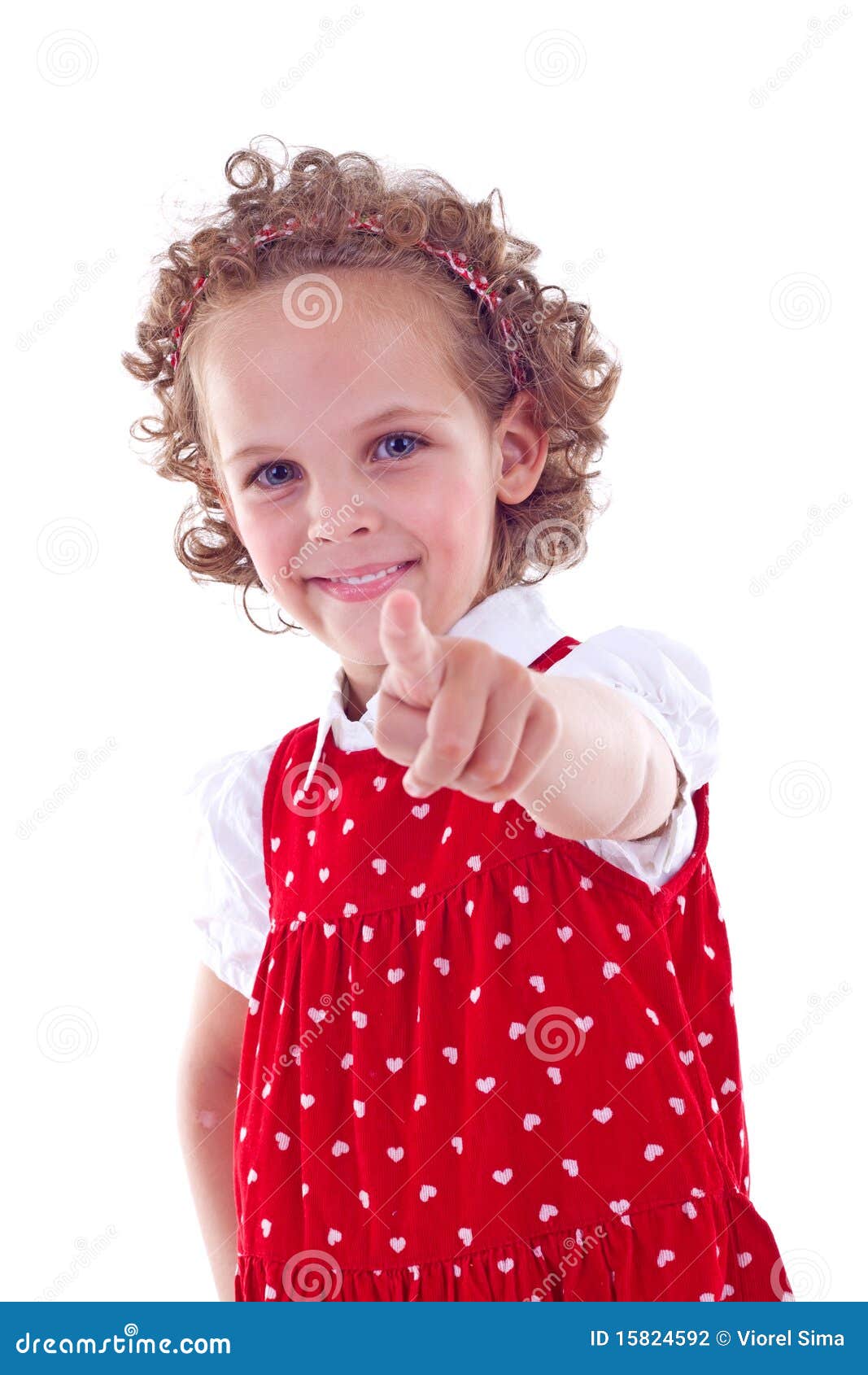Little girl pointing stock photo. Image of pointing, eyes - 15824592