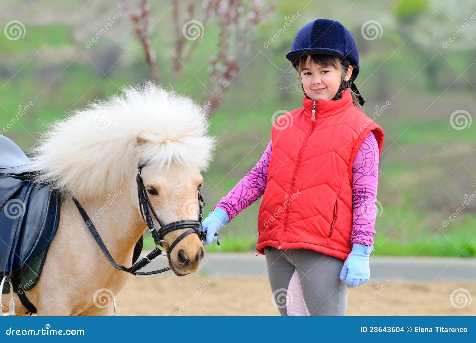 Little girl and pony stock photo. Image of outdoor, happy - 28643604