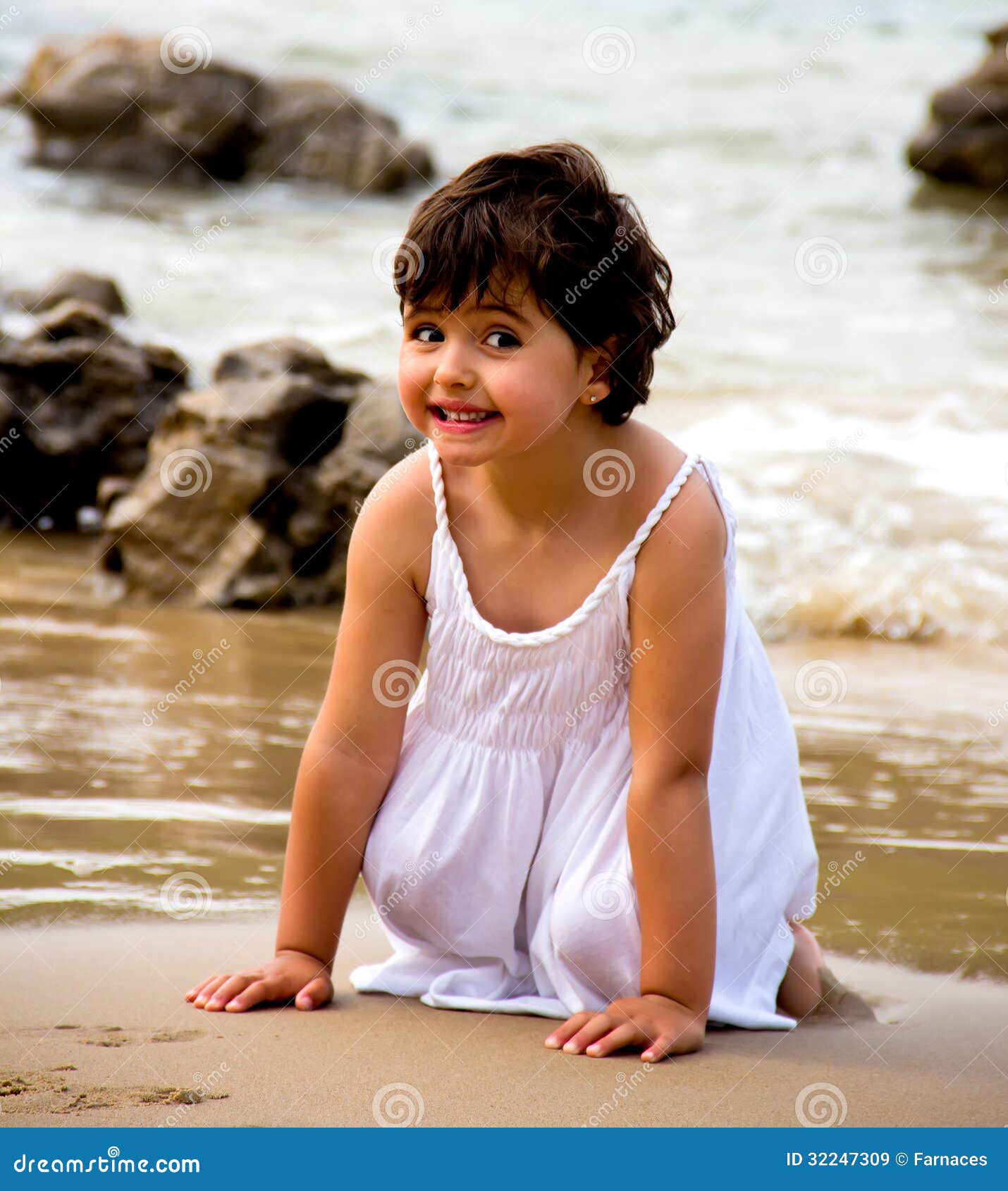 Little girl portrait stock image. Image of female, girl - 32247309