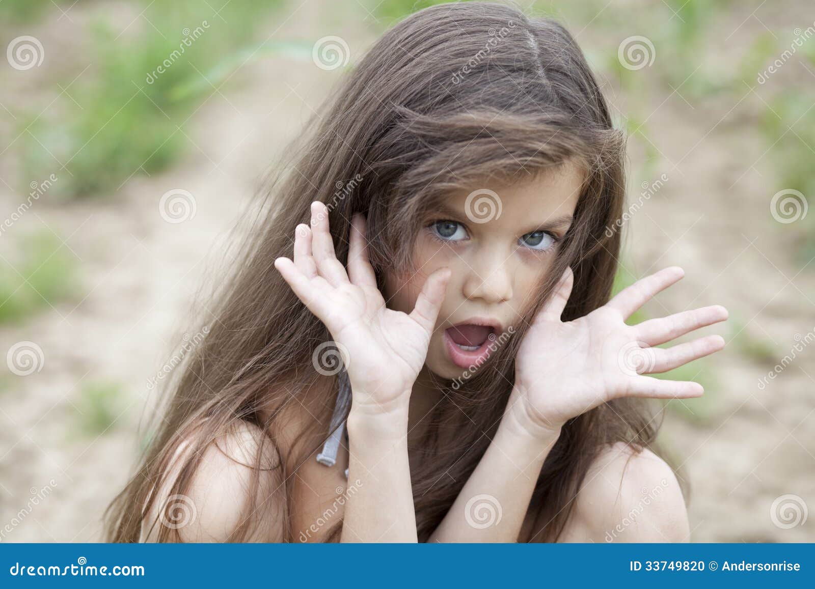 Little girl stock photo. Image of head, arms, face, outdoor - 33749820
