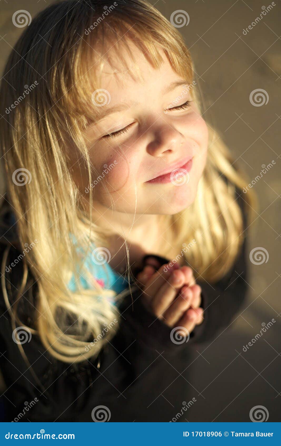 Little girl praying stock photo. Image of spirituality - 17018906