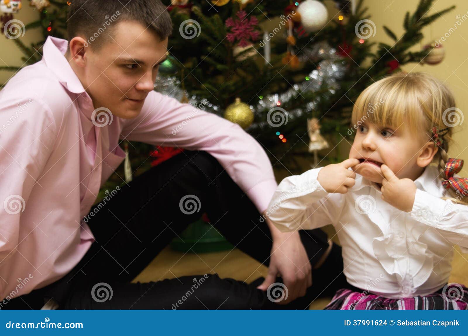 Little Girl Pulling A Face Stock Photography | CartoonDealer.com #37991624