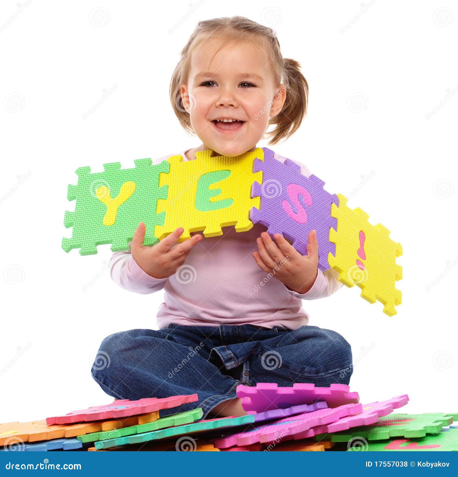 Little girl put together stock photo. Image of pretty - 17557038