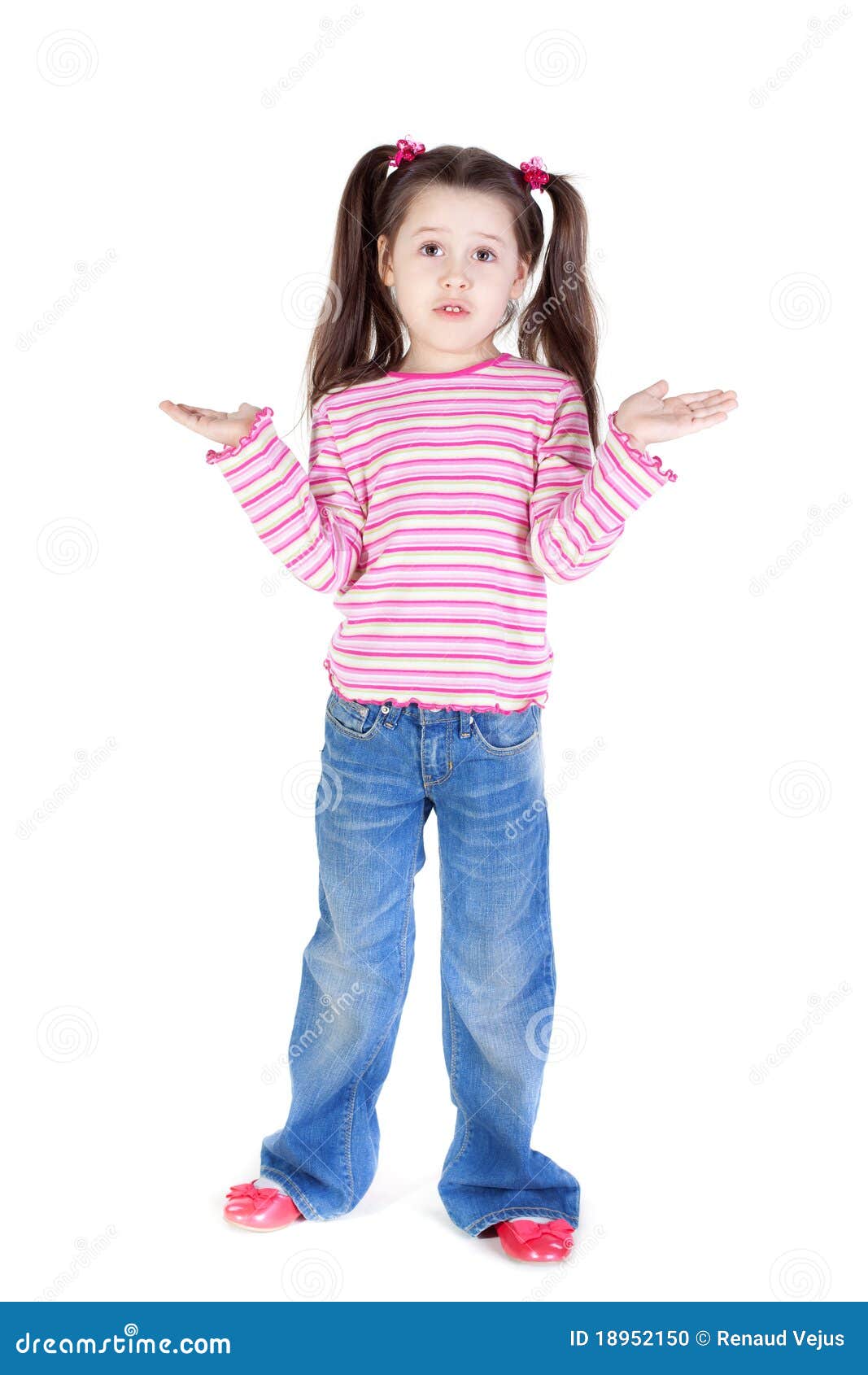 Little girl puzzled stock photo. Image of emotion, beauty - 18952150