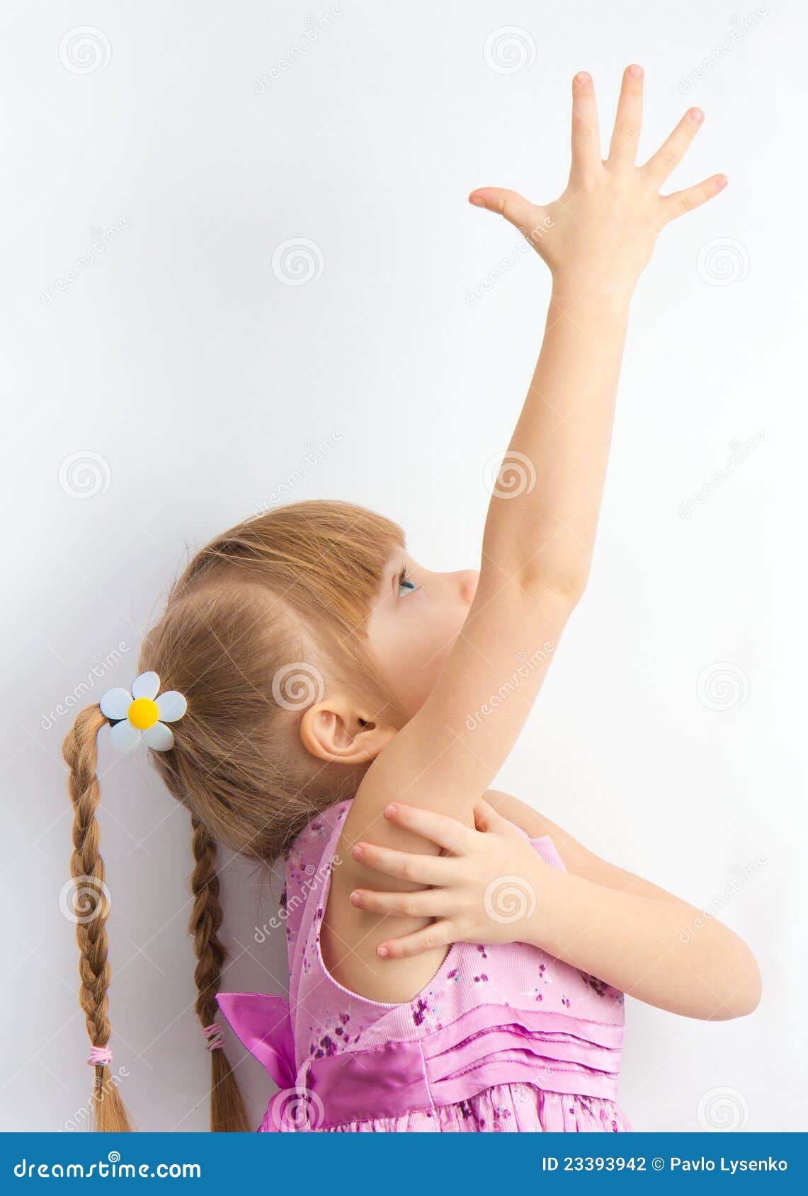 Little Girl Reaching Up