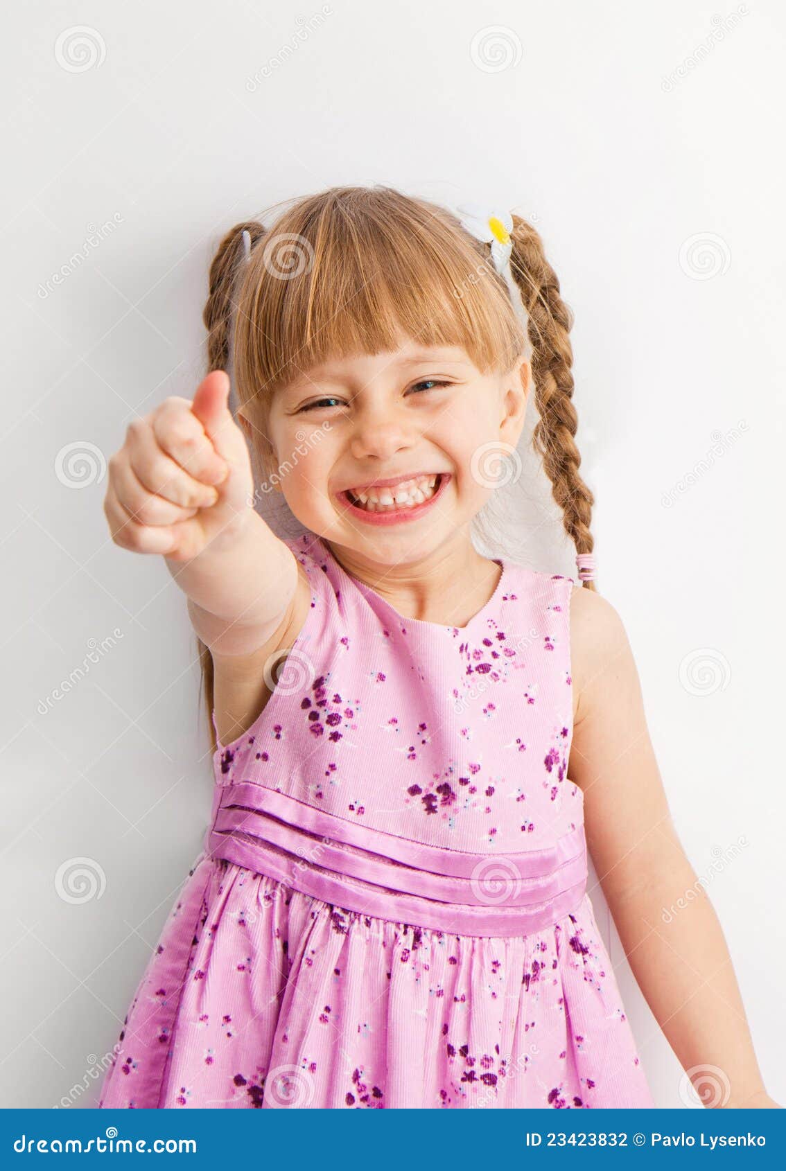 Little Girl Reaching for Something with His Hands. Stock Photo - Image ...