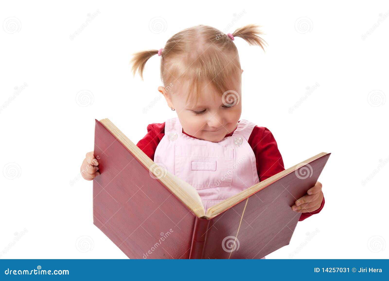 Little girl reading book stock image. Image of healthy - 14257031
