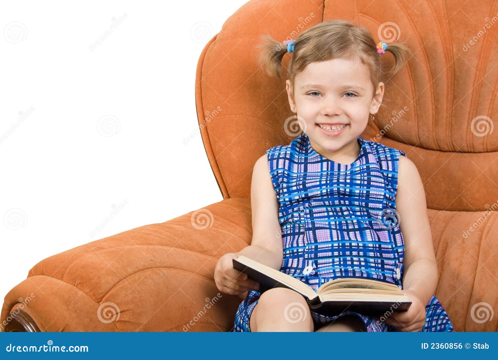 Little girl reading book stock photo. Image of baby, backgrounds - 2360856