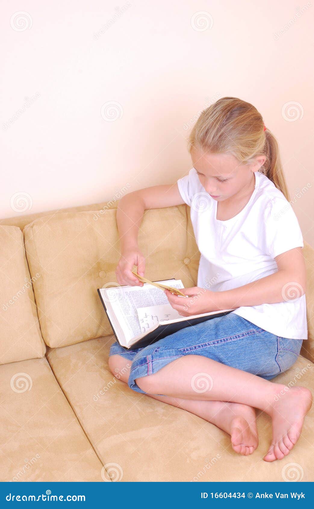 Child reading stock photo. Image of body, boring, female - 16604434