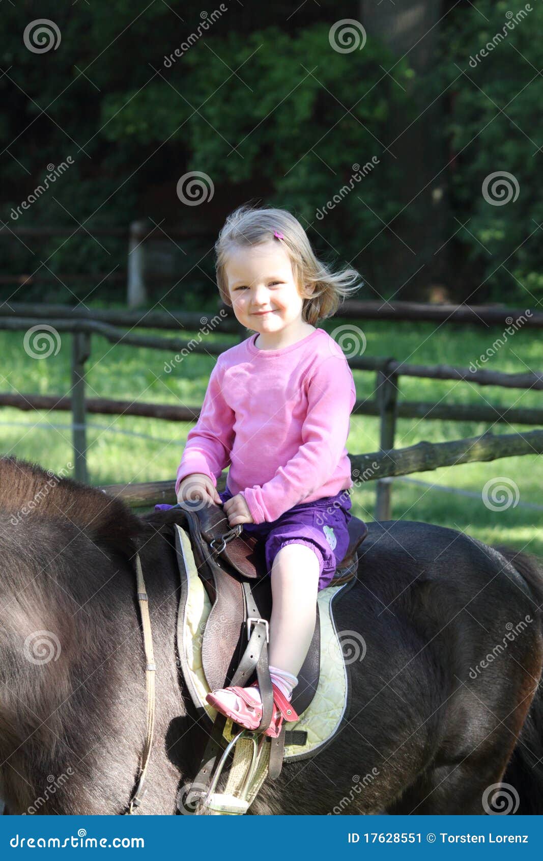 Little girl riding stock image. Image of leisure, recreation - 17628551