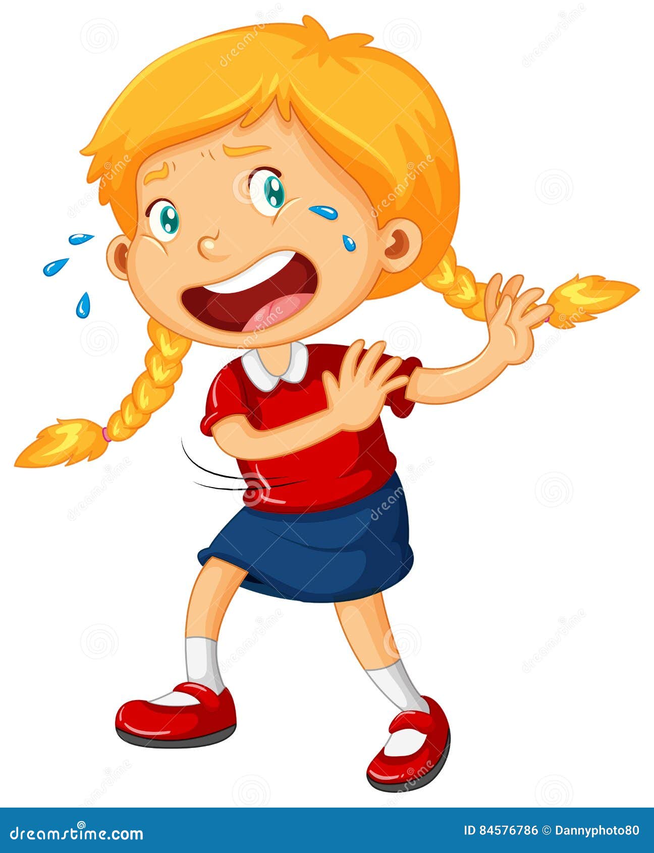 Student Scared Girl Helpless Victim Rude Harassment Pointing Fingers ...