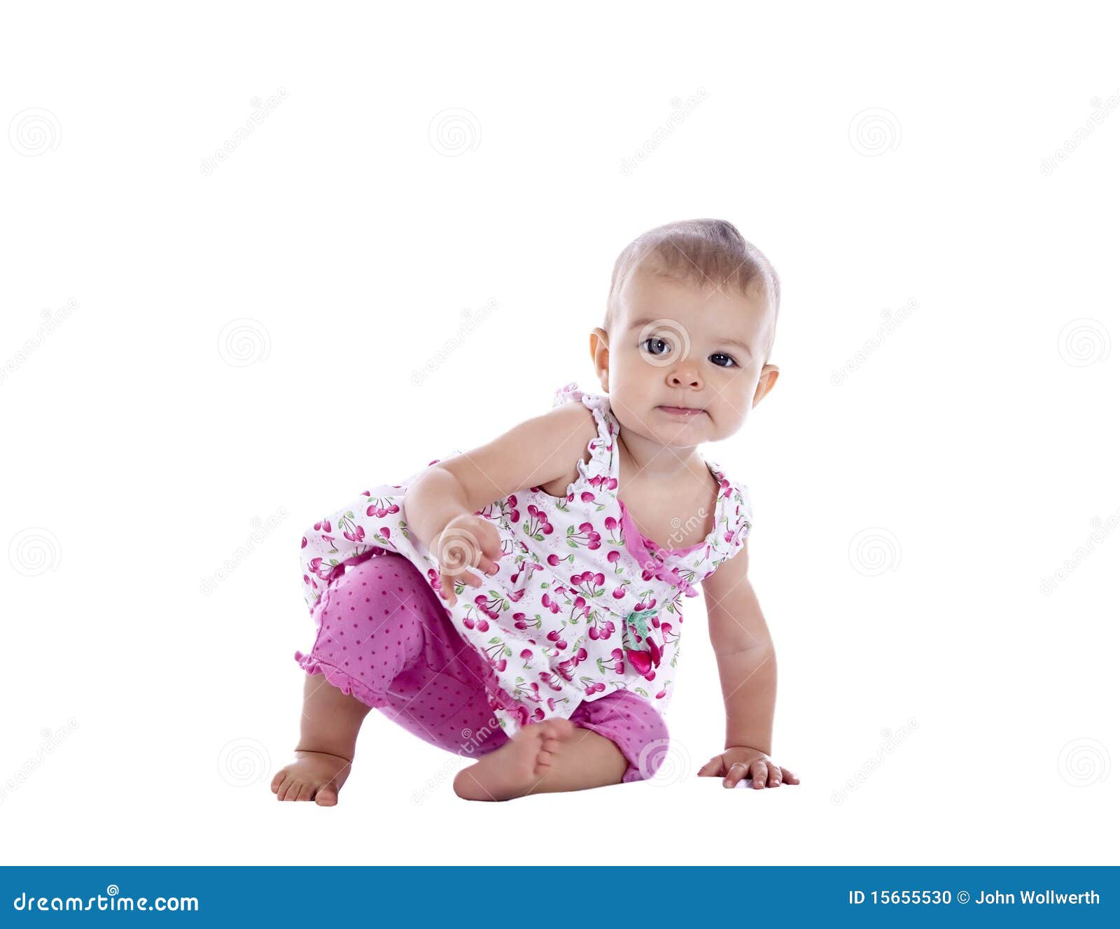 Little Girl Scooting Stock Photo - Image: 15655530