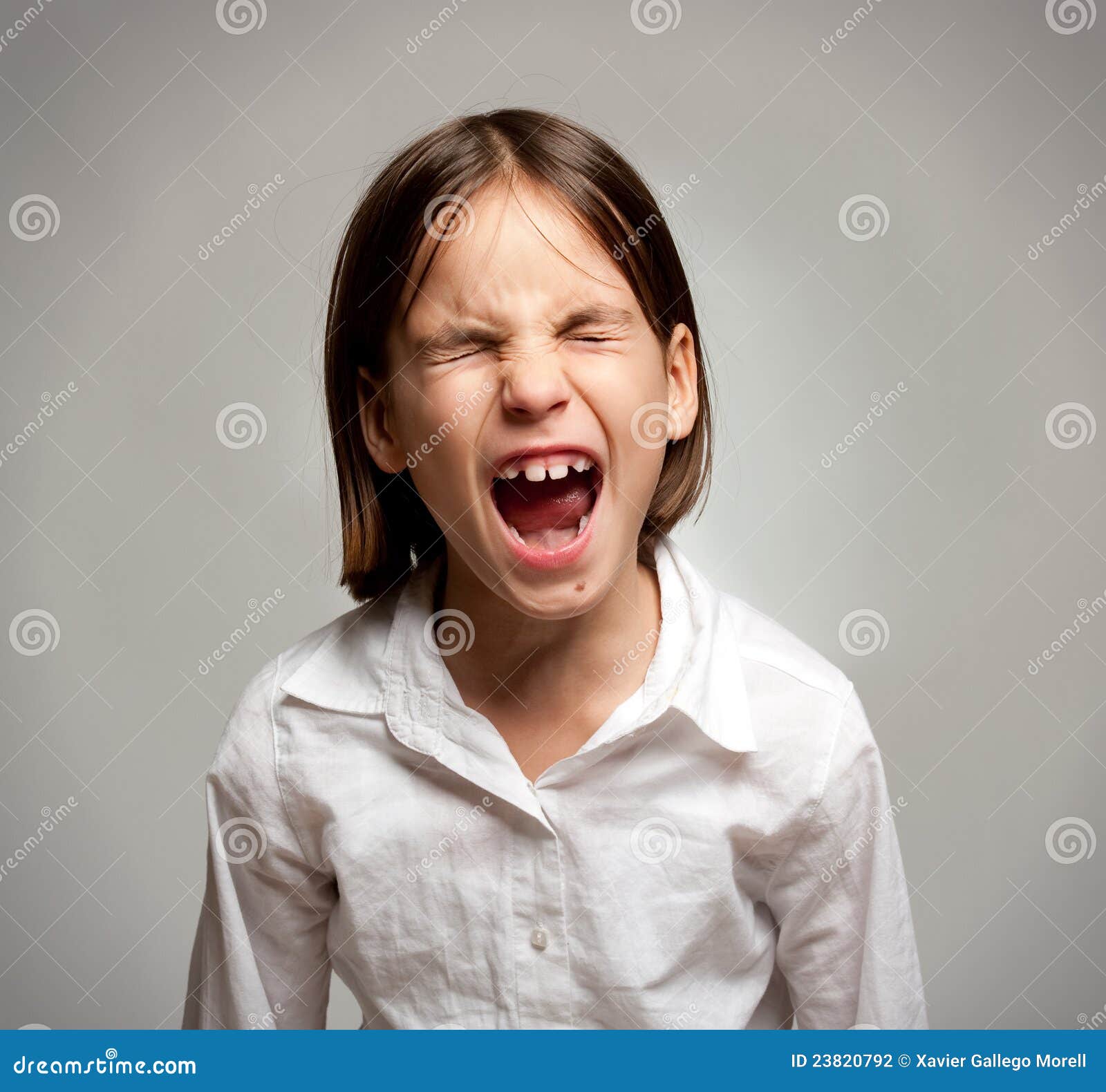 Little girl screaming stock photo. Image of person, quarrel - 23820792