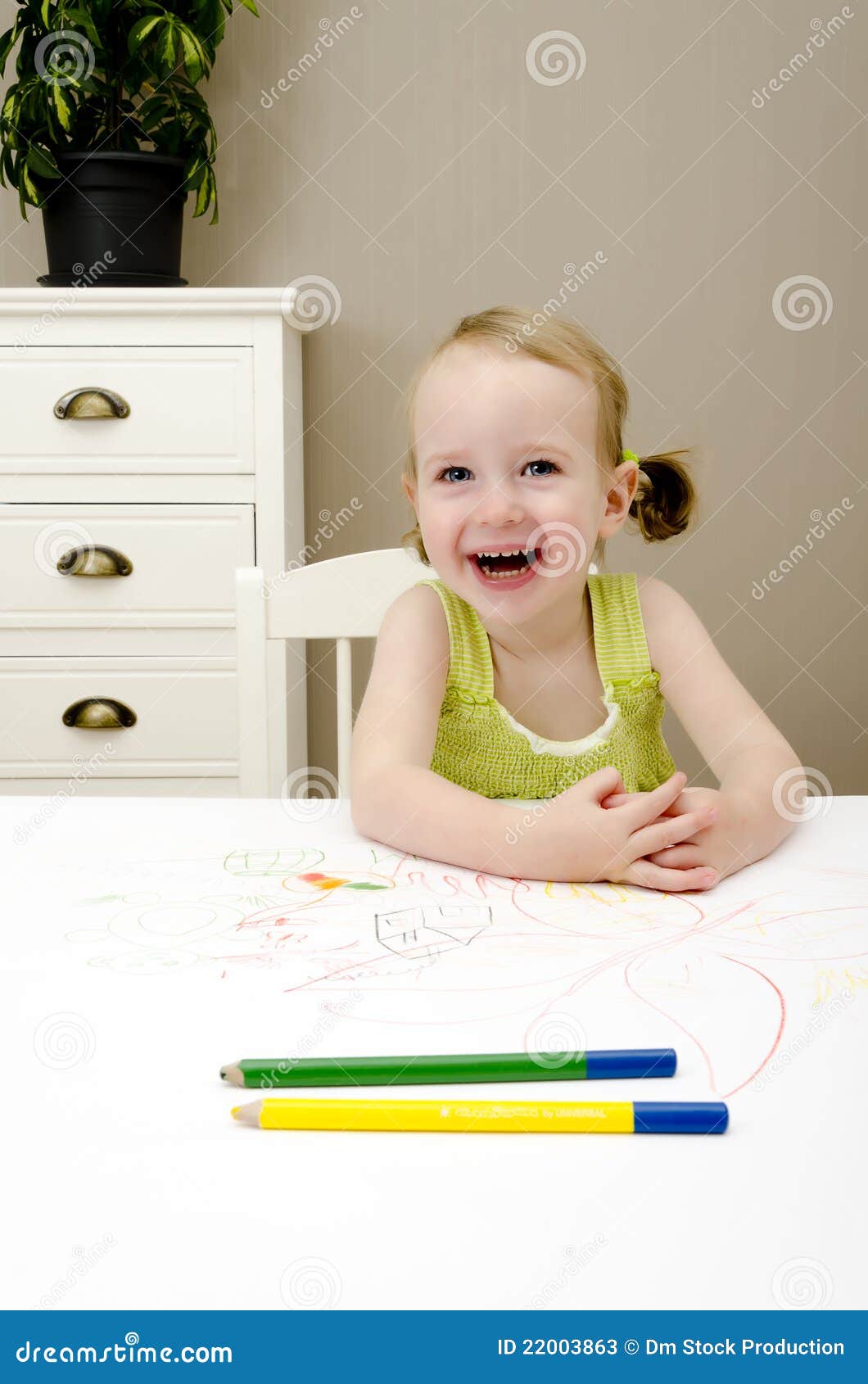 Little girl smiling stock image. Image of preschooler - 22003863