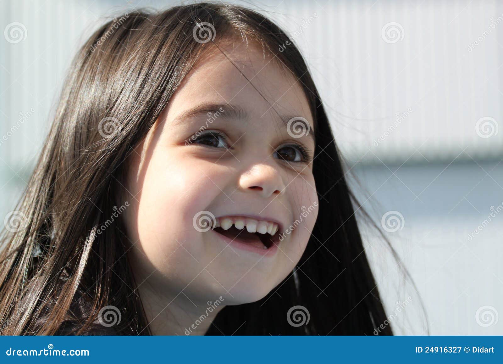 Little girl smiling stock image. Image of enjoy, face - 24916327