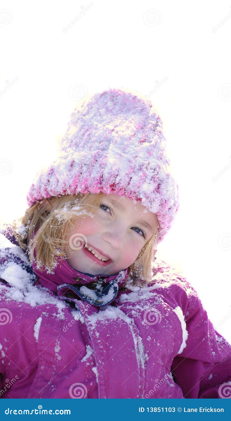 Little Girl In Snow Picture. Image: 13851103