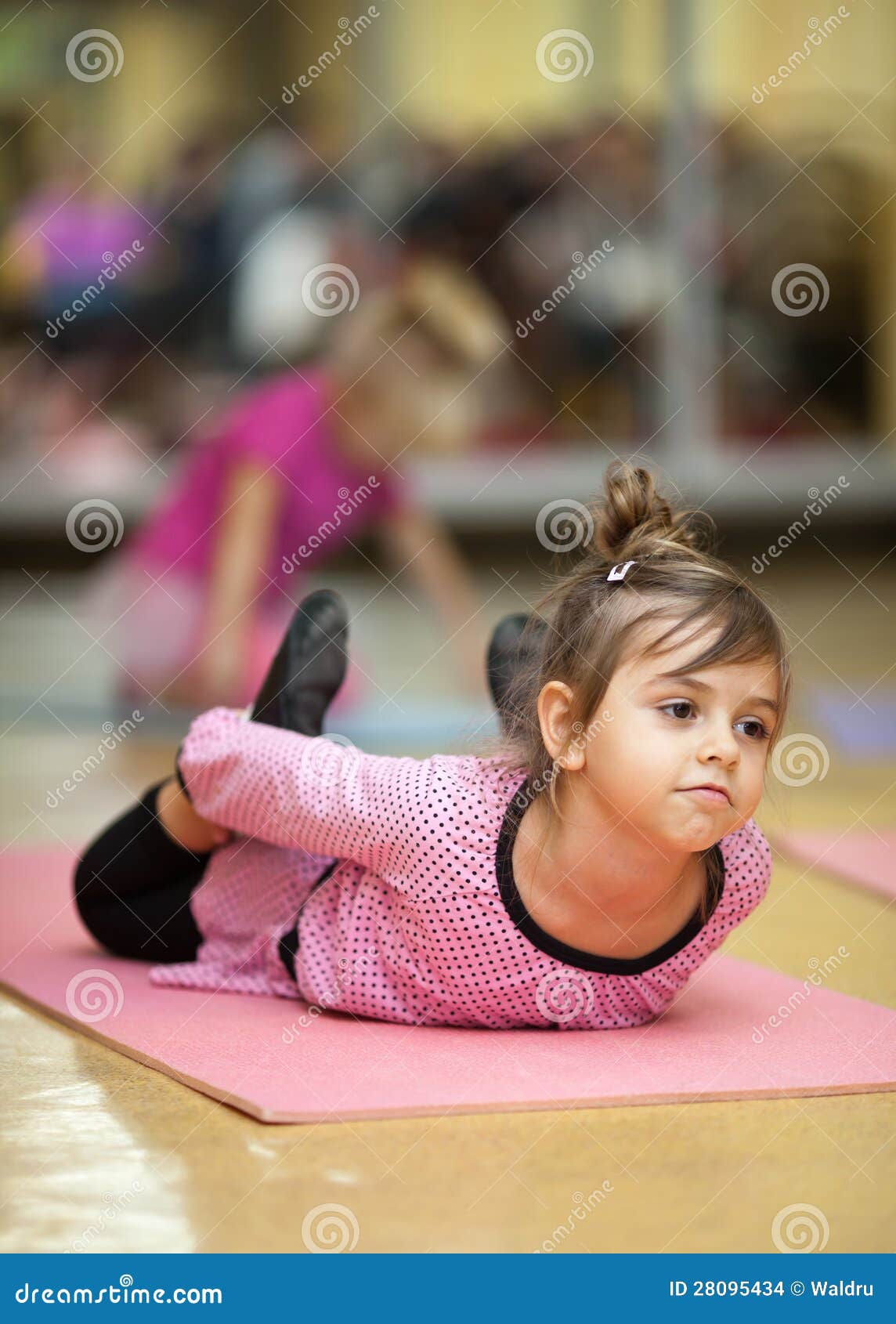 Little girl stretching stock photo. Image of dancing - 28095434