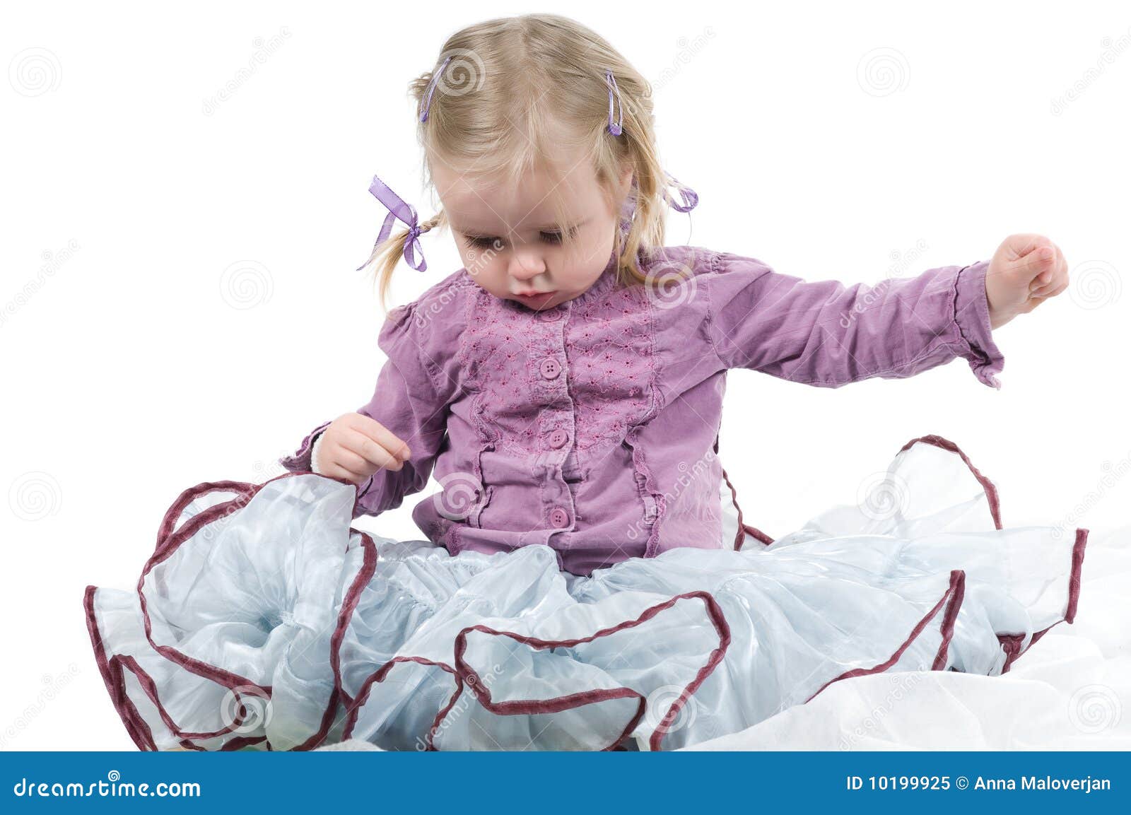A little girl in studio stock image. Image of childhood - 10199925