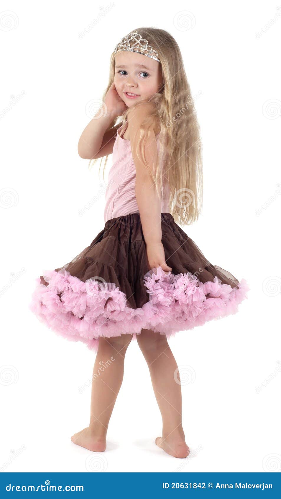 Little girl in studio stock photo. Image of cheerful - 20631842