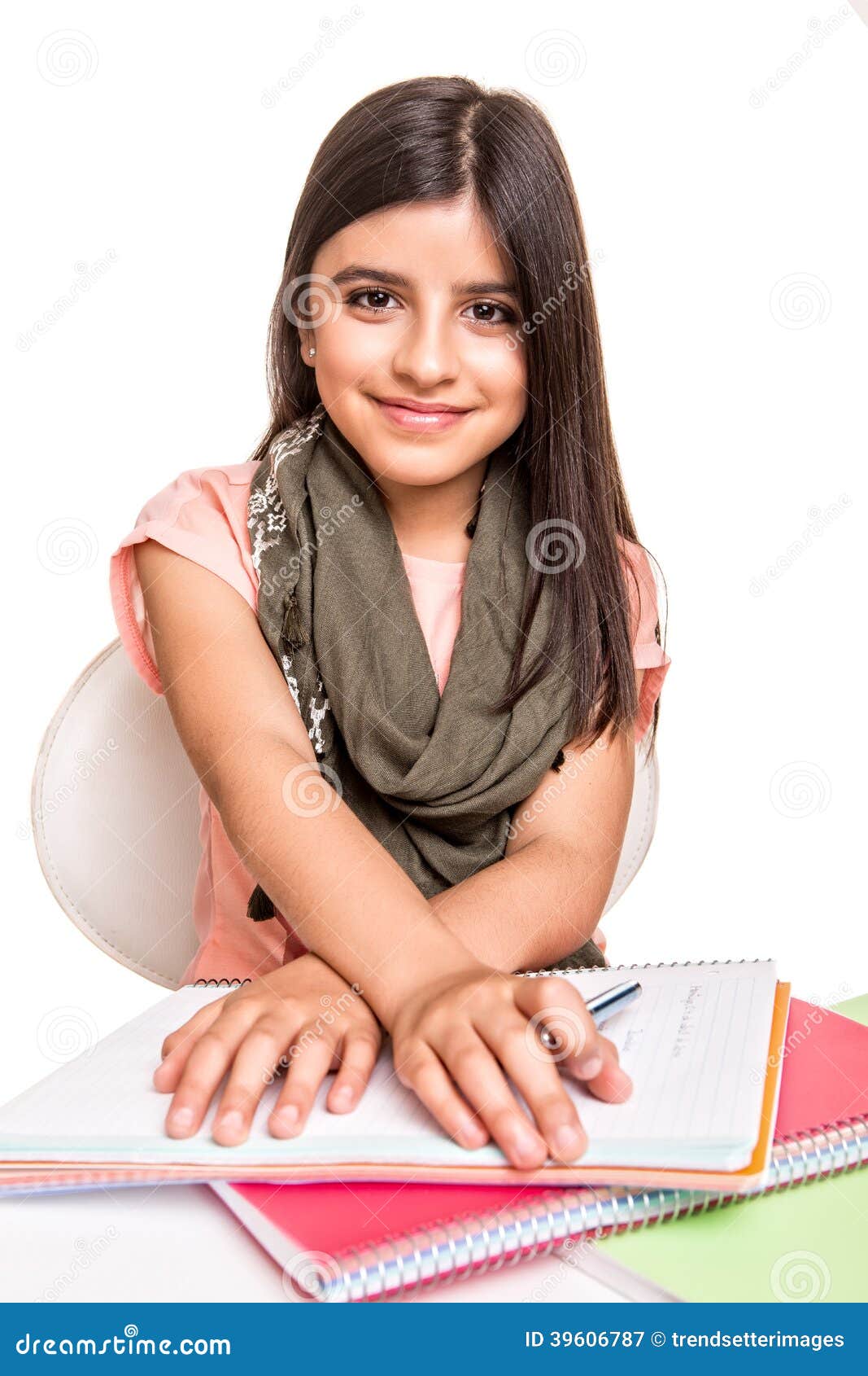 Little girl studying stock image. Image of pretty, learn - 39606787