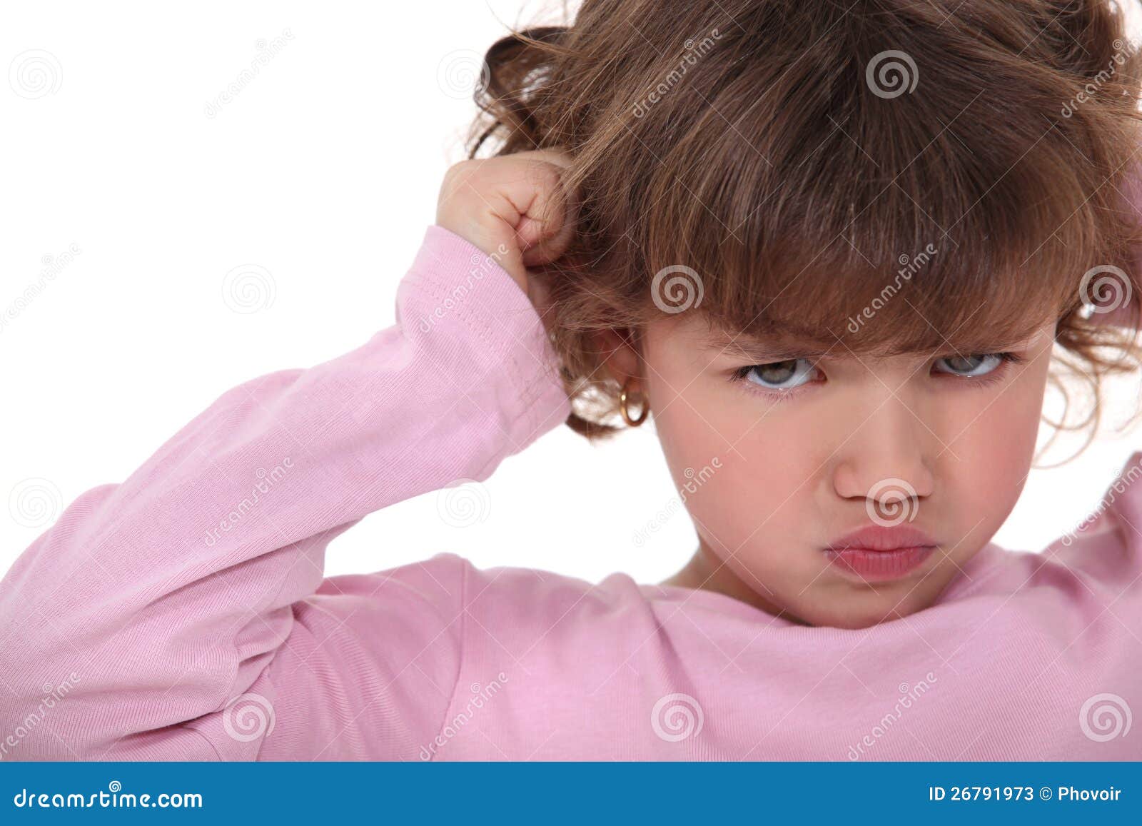 Little girl sulking stock image. Image of expressions - 26791973