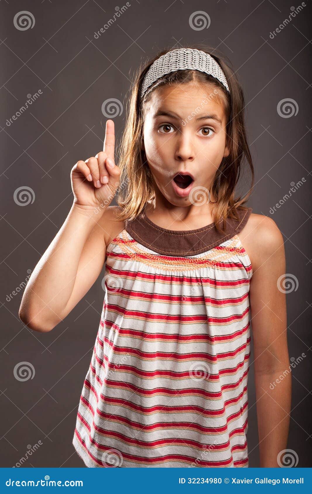 Little Girl with Surprise Expression Stock Photo - Image of child ...