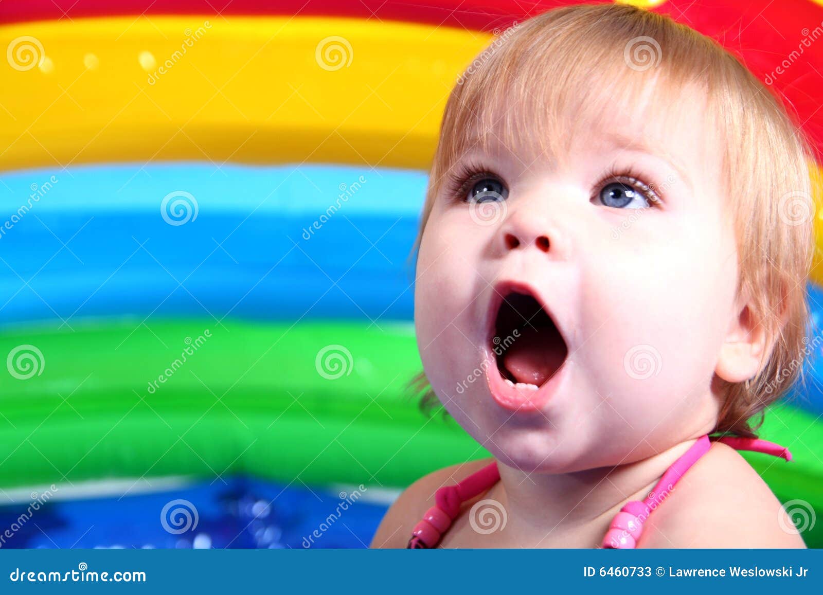 Little Girl - Surprise and Wonder Stock Image - Image of playing ...