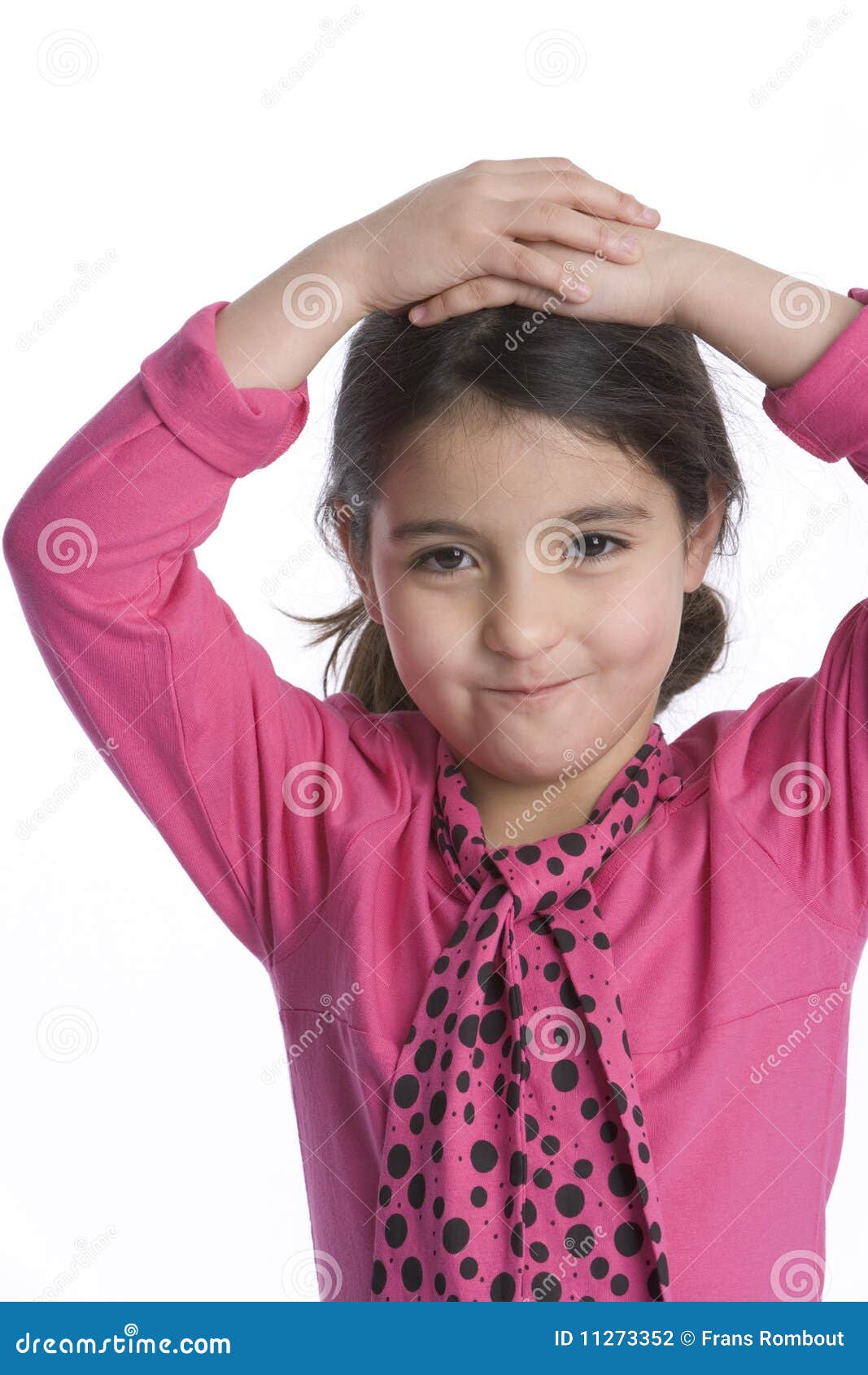 Little Girl with a Timid Expression Stock Photo - Image of expression ...