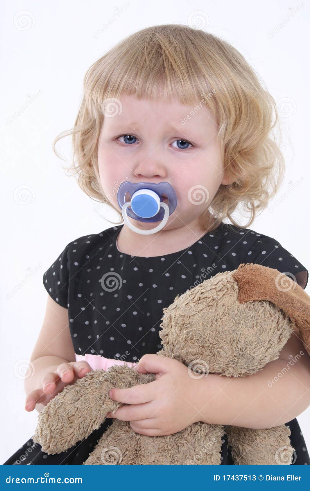 Little Girl With Toy Crying Stock Photos - Image: 17437513