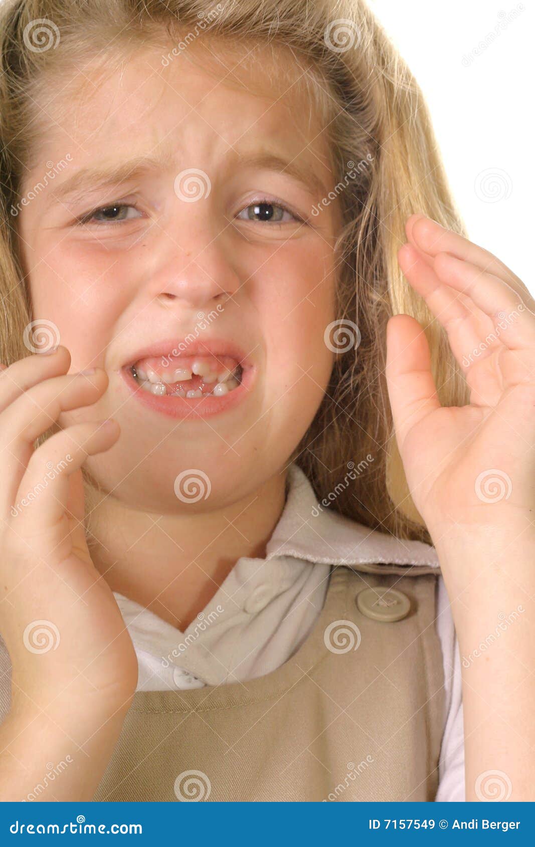 Little Girl Upset about To Cry Stock Image - Image of hand, expressing ...