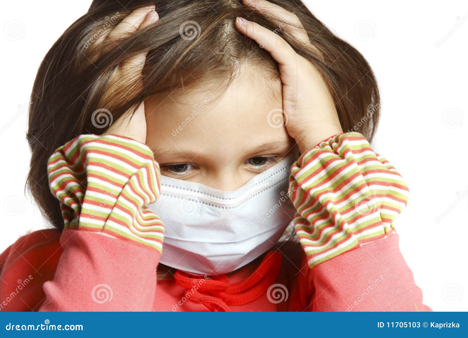 Little Girl Wearing a Protective Mask Stock Image - Image of dust, cute ...