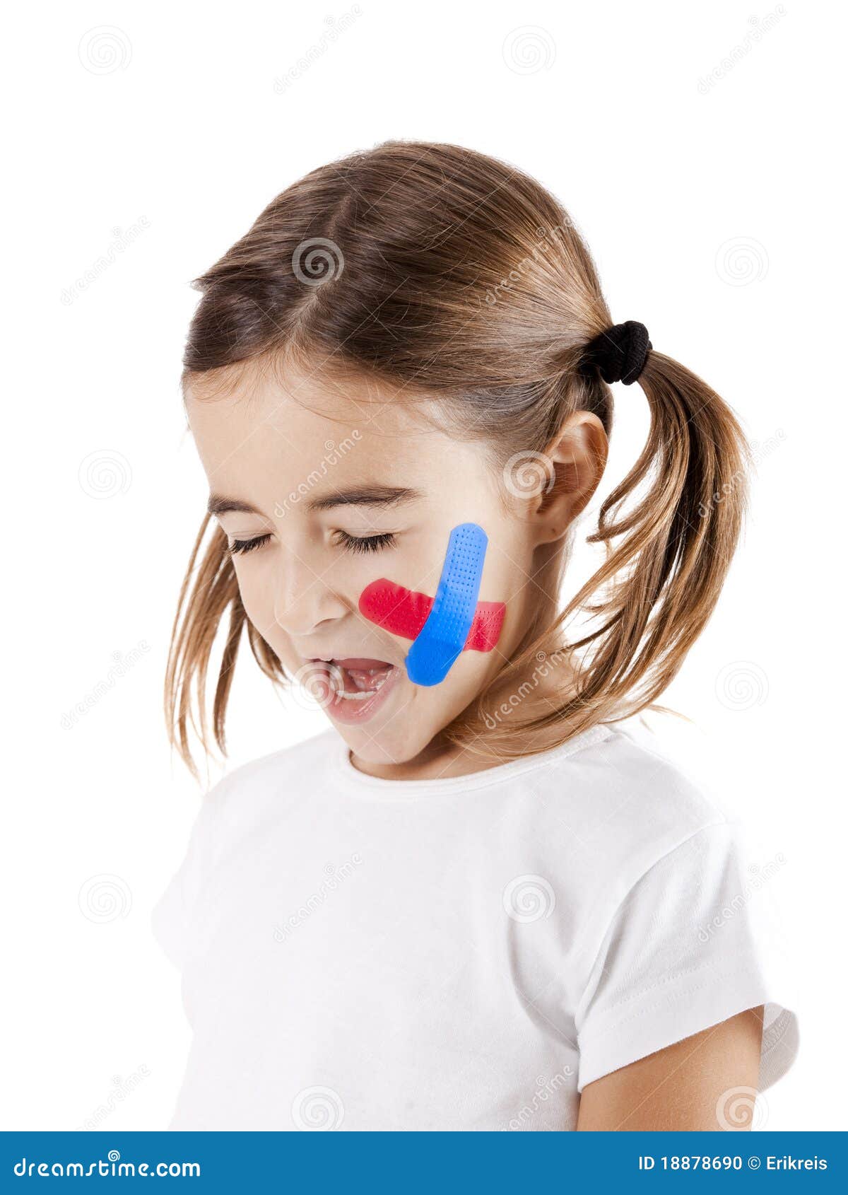 Ouch That Bad. Girl Cringe From Something Painful Or Disturbing ...