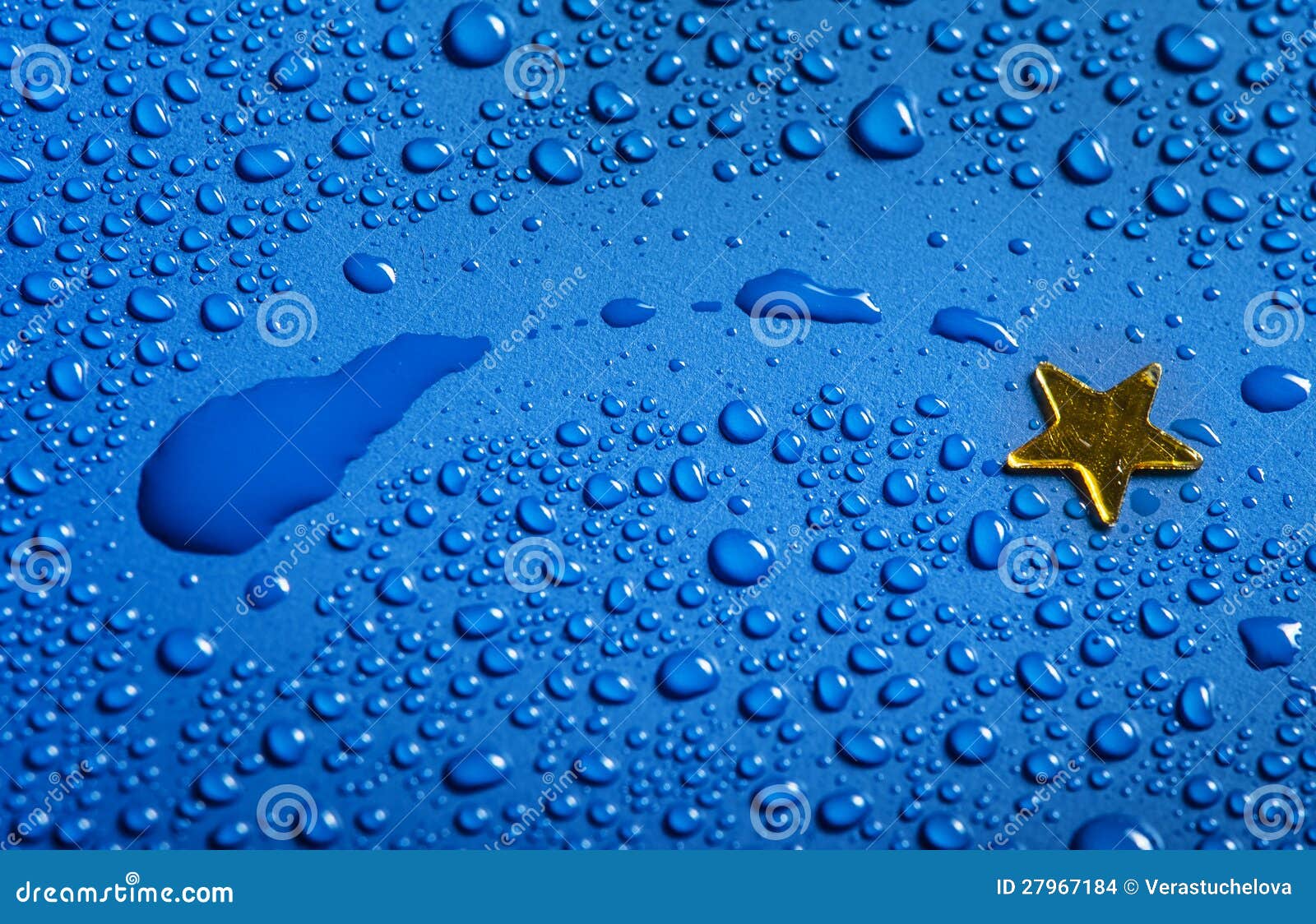 A Little Golden Star - Christmas Concept Stock Photo - Image of drop ...