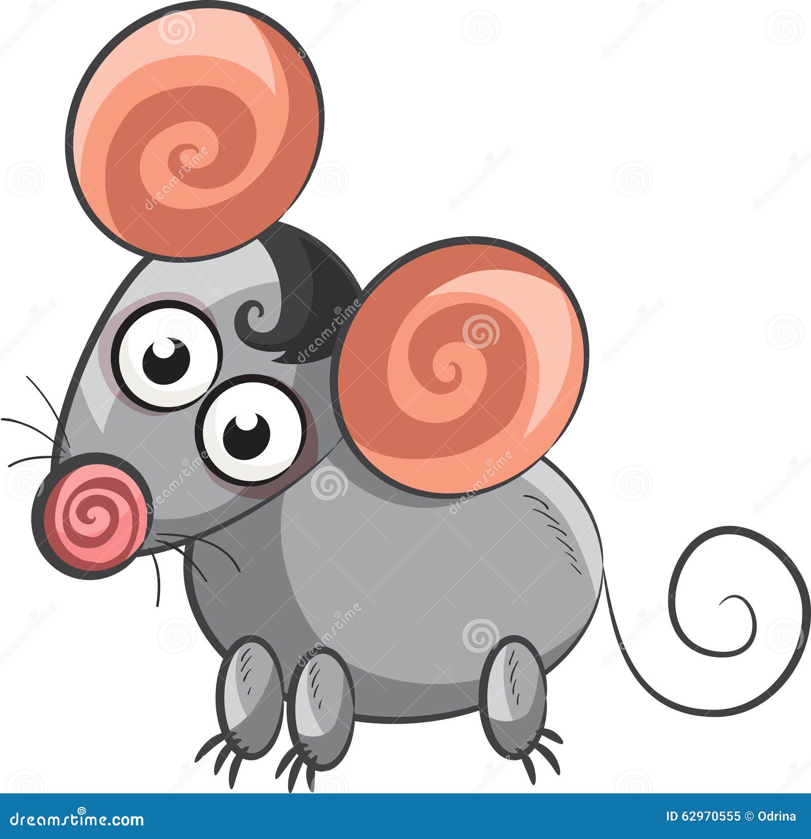 A Gray Mouse In Blue Jacket And Brawn Pants Holds The Red Gift Royalty ...