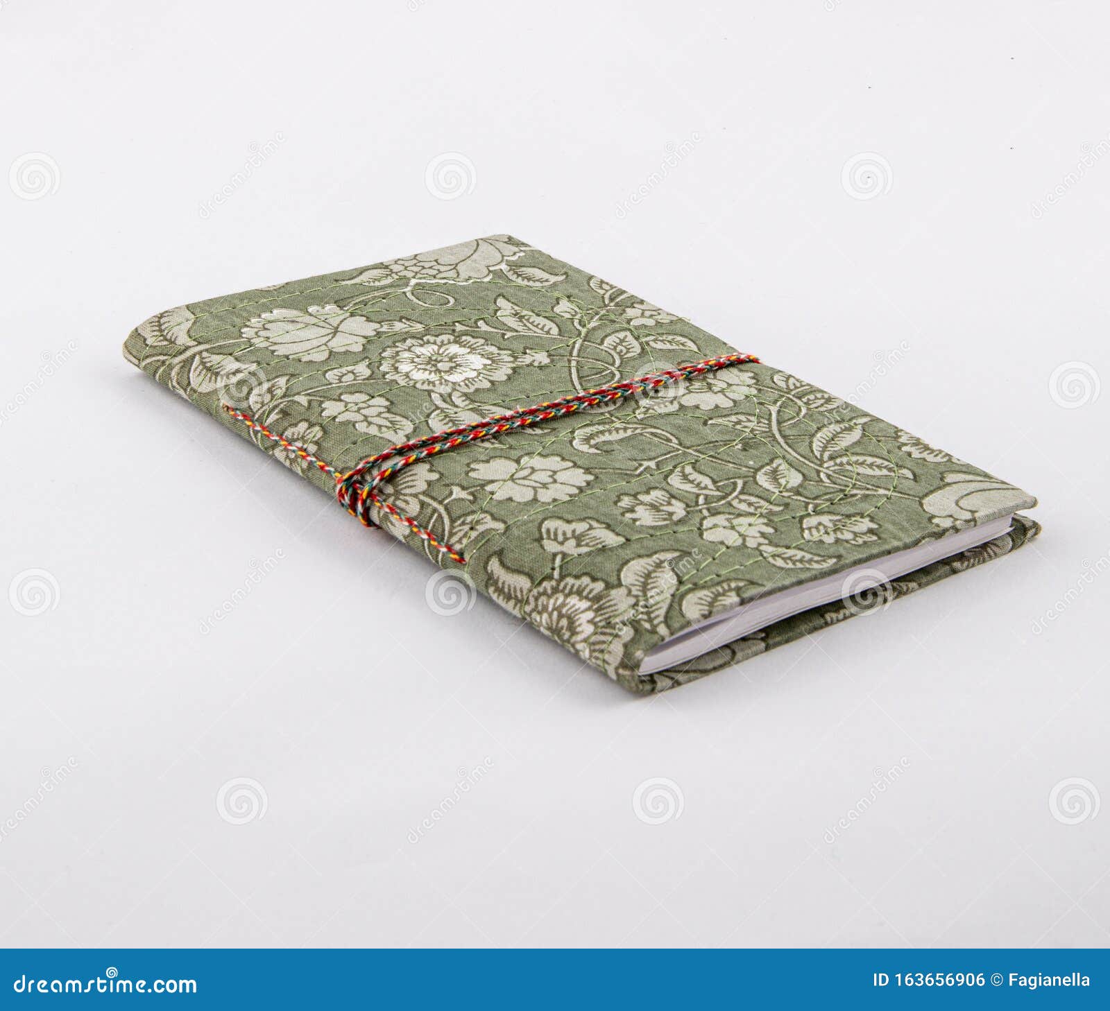 Little Green Indian Style Notebook, with String To Keep it Closed Stock ...