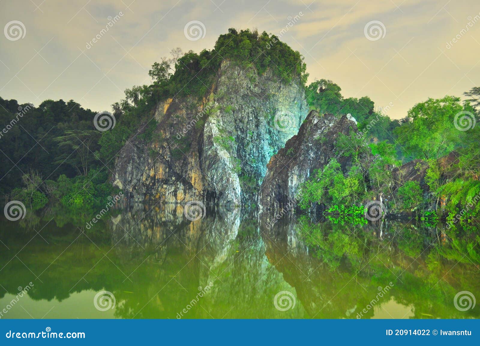 Little Guilin by night stock photo. Image of guillin - 20914022
