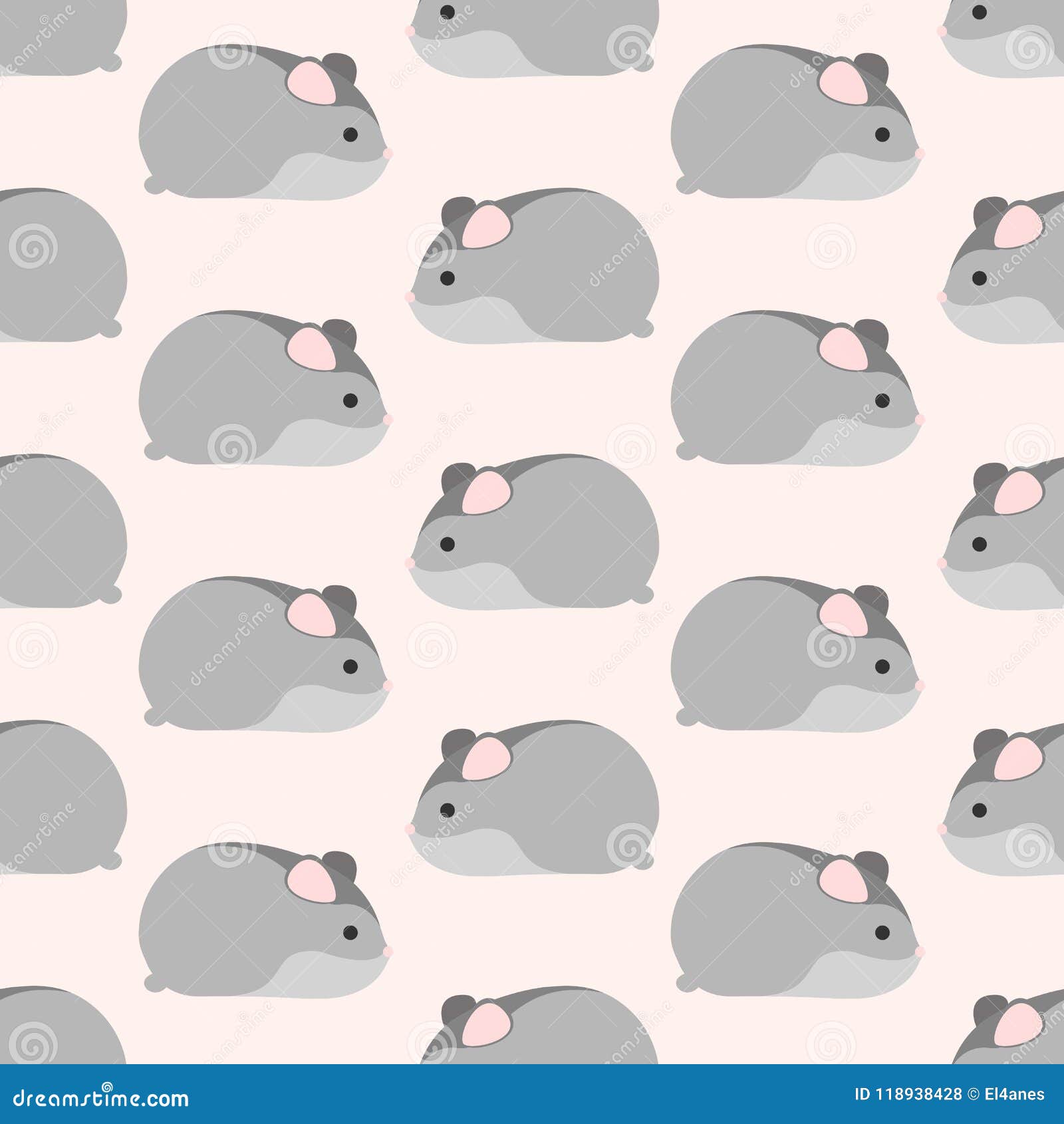 Little hamster pattern stock vector. Illustration of sticker - 118938428
