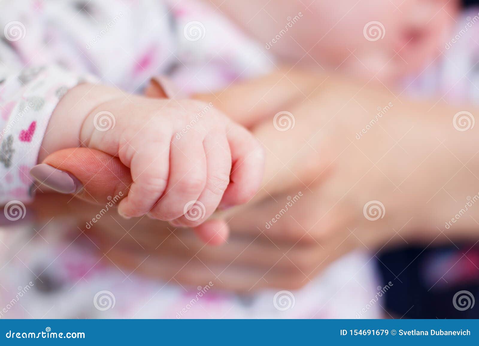 Little Hand of a Newborn Baby Stock Image - Image of innocent, birth ...