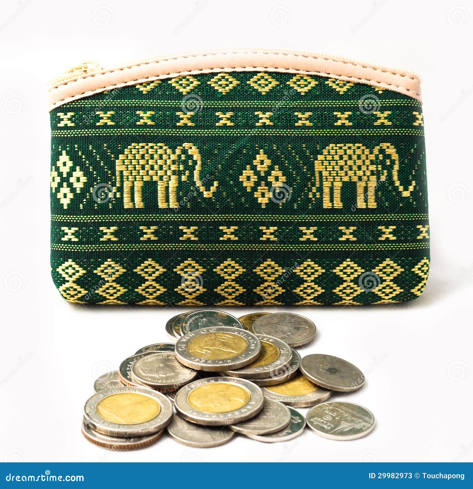 Coins bag. stock image. Image of thailand, saving, economy - 29982973