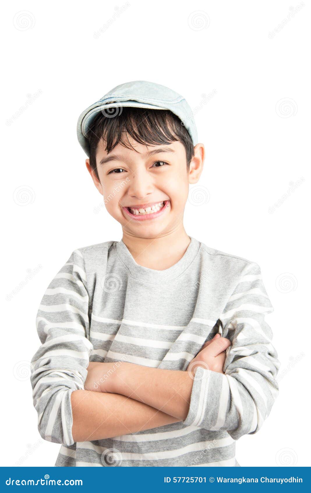Little Handsome Boy Portrait on White Background Stock Image - Image of ...