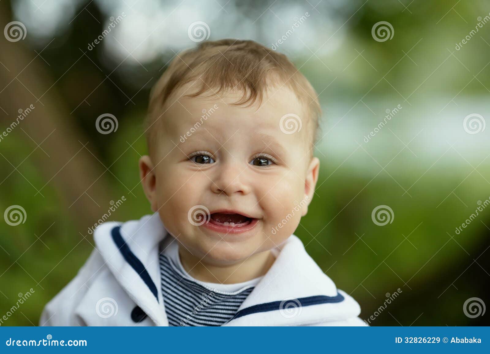 Little happy boy portrait stock image. Image of outdoors - 32826229