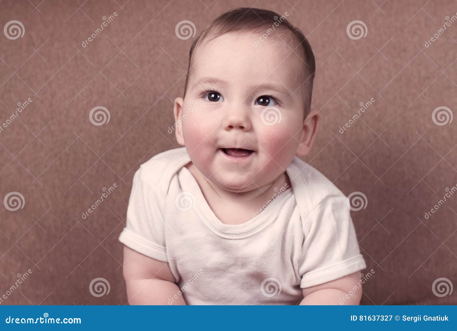 Little happy boy stock image. Image of wooden, lovable - 81637327