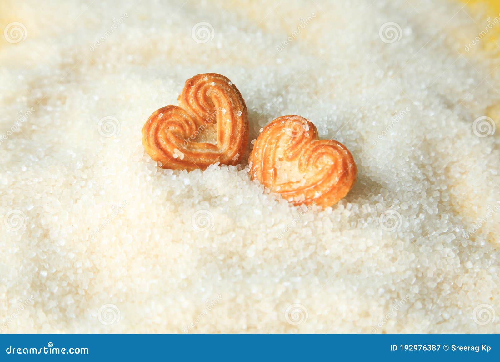 Little Heart Biscuits with Sugar Creative Image Stock Image - Image of ...