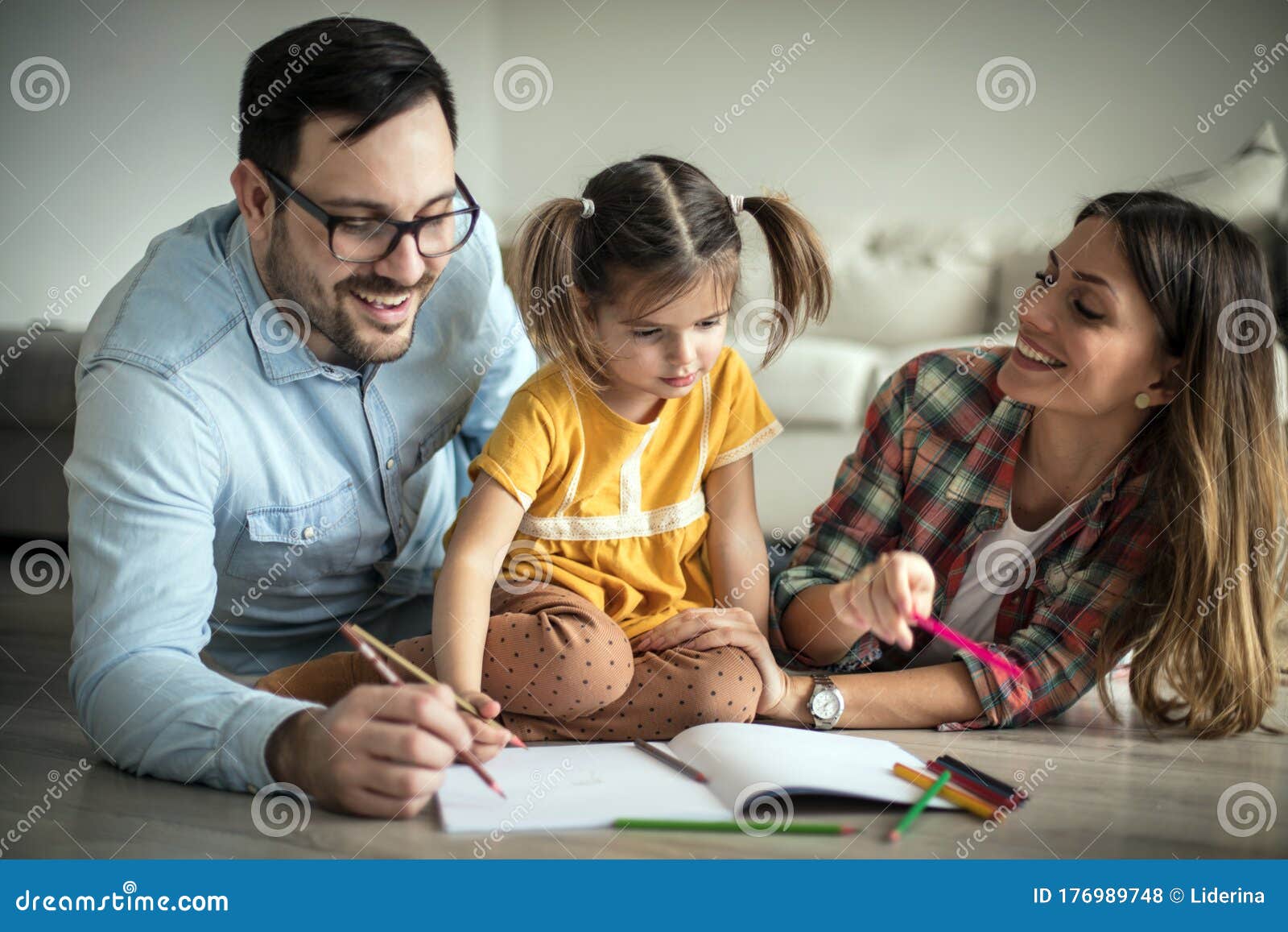 A Little Help For Keeping Things Tidy. Adorable Tidy Schoolgirls In ...